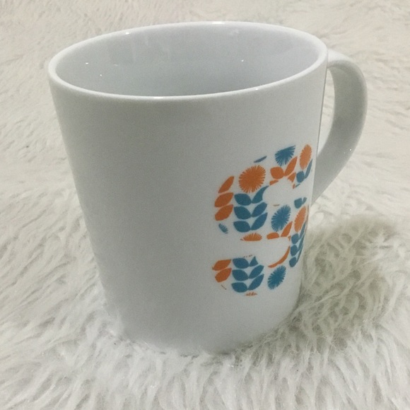Crate&Barrel | Kitchen | Crate Barrel Monogram S Floral Coffee Tea Cup ...